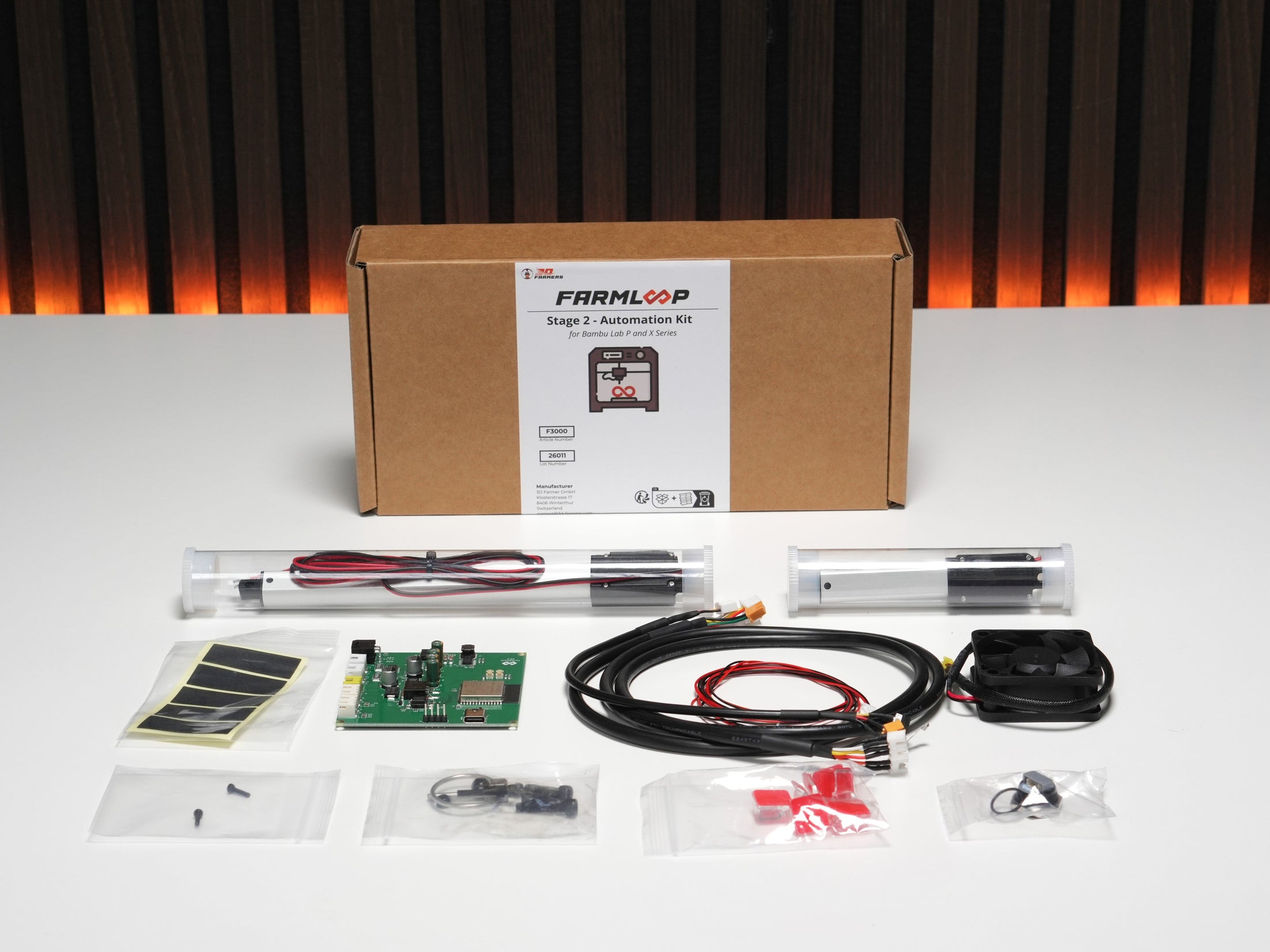 FarmLoop Stage 2 Kit – Bambu Lab P1S, P2S & X1C 3D Printer Automation ...